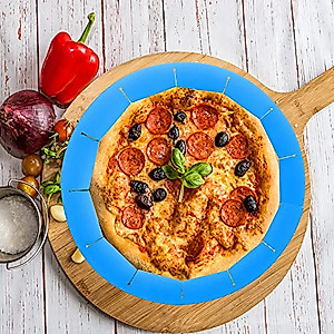 QUWOLACE Adjustable Silicone Pie Crust Shield, 2 Pack Pie BPA-free Pie Crust Protector Cover Kitchen Tool for Baking Pie Pizza, Fit 8-11.5 Inch Pies- Dishwasher Safe (Blue)