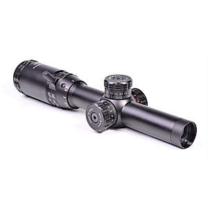 Hammers Lightweight Lever Action Rifle Scope 1-4x20 w/Illuminated Etched Glass Hog Pig Reticle 1inch Tube Weaver Rings Finger Adjustable Lockable Turret Screw Speed Lever