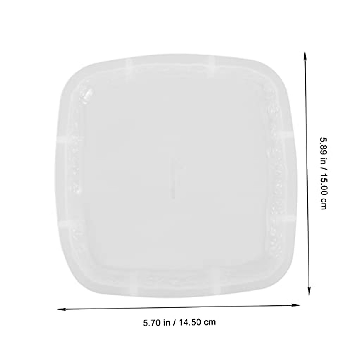 EXCEART 4pcs Resin Coaster Molds Silicone Coaster Mold Coaster Resin Mold Tray Oval Silica Gel Coaster Mold Silicone Tray Mold Tuile Molds Silicone Tray Resin Mold Resin Tray Molds