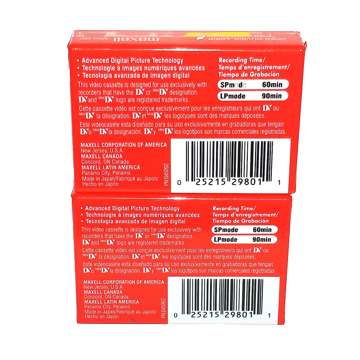 Maxell 298012 Mini Dv 2 Pack