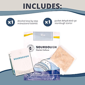 Cultures for Health Rye Sourdough Starter | Heirloom Style Dehydrated Culture for Baking Artisan Bread | DIY Rye Bread, English Muffins, Noodles, Waffles, & More | Non-GMO Prebiotic Sourdough Bread