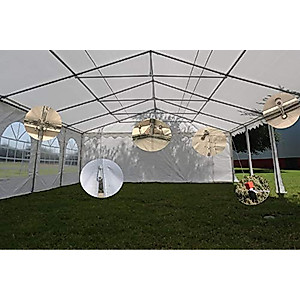 DELTA Canopies 32'x20' PVC Party Tent (FR) Wedding Canopy Shelter White - Fire Retardant
