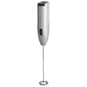 KPIBEST Milk Frother Silver Handheld Stainless Steel, Portable and Powerful Foam Maker for Coffee Egg