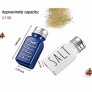 Farmhouse Salt And Pepper Shakers Set,Kitchen Decor,Glass Salt And Pepper Shakers Set,Cute Salt Shaker,Gift For Women,Modern Farmhouse Decor,Home Decor,Wedding Decor Rubbing Off