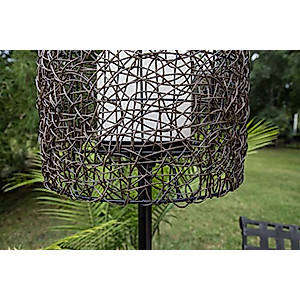 Kenroy Home 32220BRZ Tanglewood Standing Outdoor Floor Lamp, Bronze