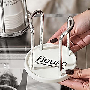 MLAFE Paper Cup Dispenser, Dixie Cup Holder, Cup Dispenser, Bar, Coffee Table Cup Holder, Mouthwash Cup Organizer, Suitable for Bathroom, Kitchen, Just Put The Counter (White)