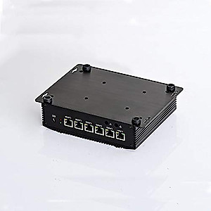 Whiskey Lake I5 8265U Industrial Firewall Micro Appliance, Router PC, Fanless PC with 8G RAM 256G SSD, AES-NI, 6 RJ45 Port, HDMI USB3.0 COM,Compatible with pfsense OPNsense LEDE ESXI Openwrt