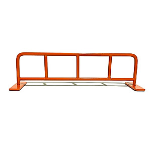 FLVFF Fingerboard Rail Bike Rack Metal Solid Steel Grind Rails Ramp and Skate Parks (BR) (Orange)