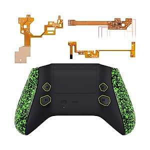 eXtremeRate Hope Programable Remap Kit for Xbox Series X/S Controller, Upgrade Boards & Redesigned Back Shell & Side Rails & Back Buttons for Xbox Core Controller - Textured Green