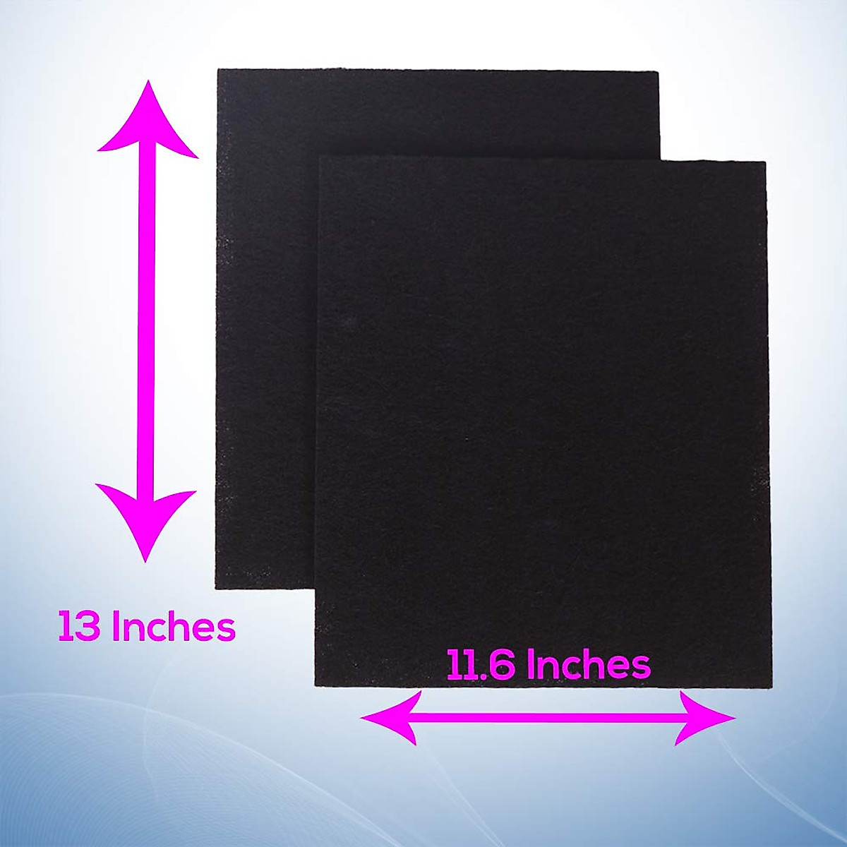 CAPTAIN'S COMPASS Replacement Carbon Filter 4-Pack for Homedics AF-100 Air Purifier, AF-100FL, Made in USA, 4 Pack