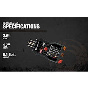 Southwire 40022S Receptacle Tester, Black