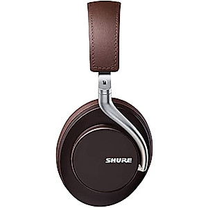 Shure AONIC 50 Wireless Noise Cancelling Headphones, Premium Studio-Quality Sound, Bluetooth 5 Wireless Technology, Comfort Fit Over Ear, 20 Hours Battery Life, Fingertip Controls - Brown