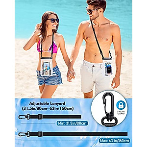 Large Waterproof Phone Pouch, Floating Dry Bag for iPhone 14 13 12 Pro Max Galaxy S22 S21 Large Capacity Waterproof Bag Sunscreen Glasses Storage Universal Dry Pouch for Swimming Rafting Boating