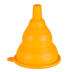 Kichwit Plastic Liquor Pouches Drinking Flasks, Reusable Liquid Spout Bags, BPA Free, 3 32oz, 3 16oz, Collapsible Silicone Funnel Included, Transparent