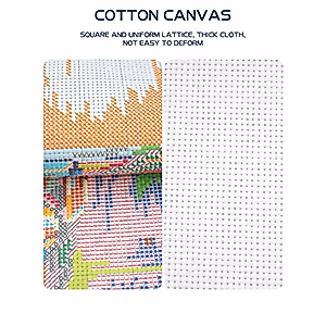 Joybohoo Cross Stitch Kits Stamped Full Range of Embroidery Starter Kits for Beginners DIY 11CT 3 Strands -Animal(Printed) 23.6x19.7 inches