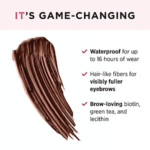 IT Cosmetics Brow Power Filler, Universal Taupe - Volumizing Tinted Fiber Brow Gel - Instantly Fills, Shapes & Sets Your Brows - Waterproof Formula Lasts Up To 16 Hours - 0.14 fl oz