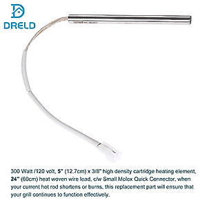 Hot Rod Ignitor Kit, Replacement for All Louisiana Wood Pellet Grills and Pellet Smokers LS-9.5127 120V 300W 215L