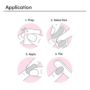 Dashing Diva Gloss Nail Strips Lavendar Dreams | UV Free, Chip Resistant, Long Lasting Gel Nail Stickers | Contains 32 Nail Wraps, 1 Prep Pad, 1 Nail File