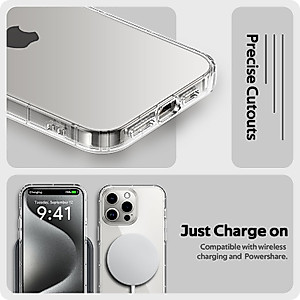 Clear Case for iPhone 15 Pro Max Aeska Ultra [Slim Thin] Flexible Scratch Resistant Transparent TPU Shockproof Gel Rubber Soft Silicone Protective Phone Case Cover for iPhone 15 Pro Max 6.7'' (Clear)