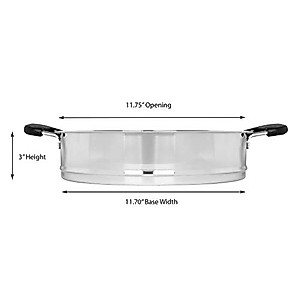 Concord 30 CM Stainless Steel 3 Tier Steamer Pot Steaming Cookware - Triply Bottom