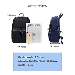 Shaelyka Laptop Backpack for Women, Water-resistant Backpack with Anti-theft Pocket Medium