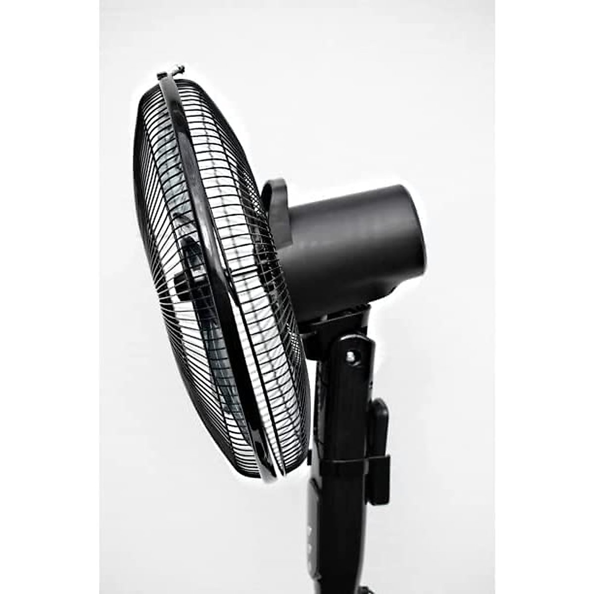 PELONIS 16'' 12-Speed Adjustable Height Quiet Pedestal Fan with Digital Display & Remote Control, PSPF18AR40B (Renewed)