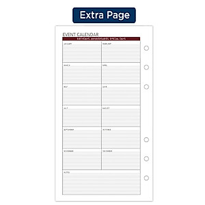 AT-A-GLANCE 2024 Daily Planner One Page Per Day Refill, 3-3/4" x 6-3/4", Portable Size, Loose-Leaf (063-125Y-24)