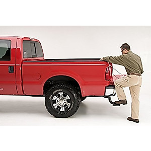 AMP Research 75303-01A BedStep Retractable Bumper Step for 1999-2016 Ford F-250/F-350/F-450 , Black