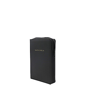 Biblia Reina Valera 1960, con Letra Grande de 12 puntos, cierre, Indice, imitacion piel en color negro