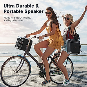 HWWR Karaoke Machine with 3 Wireless UHF Microphones for Adults, Portable Bluetooth Speaker, Party Speaker with Disco Lights for Outdoor, PA System Karaoke Speaker Support TWS, Unpowered Cabinets