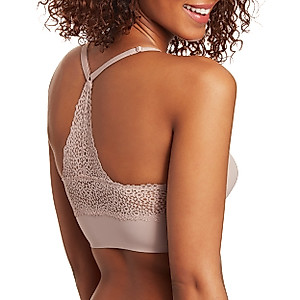 Maidenform womens Pure Comfort V-neck Pullover Lace Back Dm7679 Bra, Evening Blush, Small US