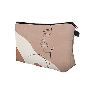 Deanfun Makeup Case Small, Cosmetic Zipper Bag Waterproof for Purse Mini, Women Cute Traveling Accessories Pouch for Ladies Thanksgiving Christmas Gifts(D2-55419)