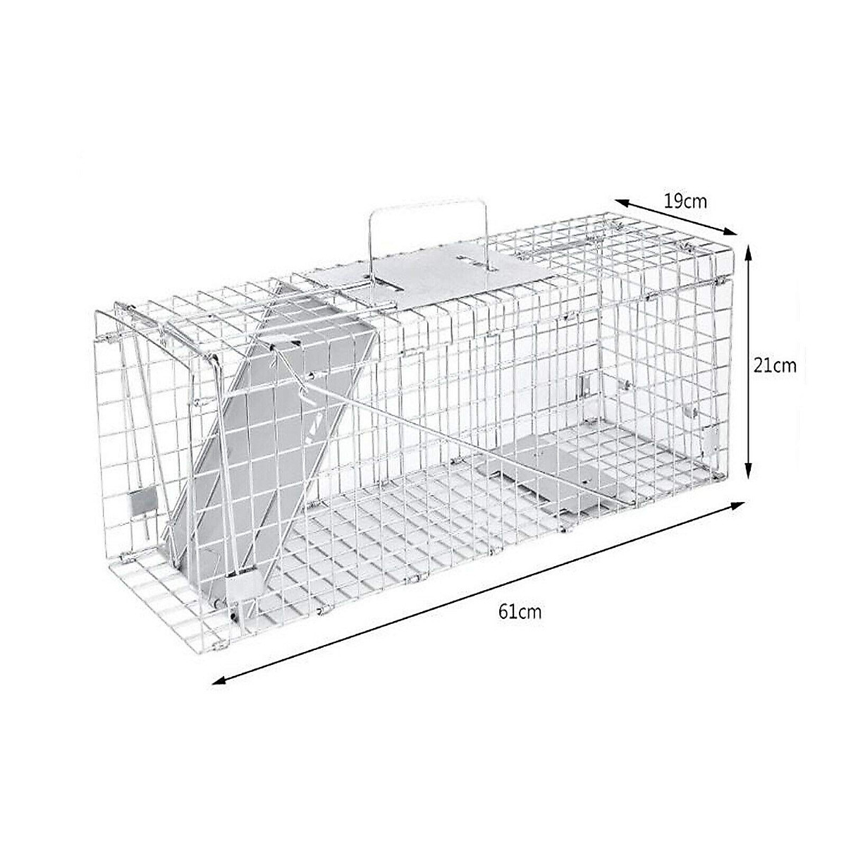 Autofather Humane Rat Trap Live Mouse Cage Trap, Animal Trap Cage (Easy to Set Humane Trap for Rabbits, Cats and Similar Sized Animals) - 24 in x 7.48 in x 8.26 in
