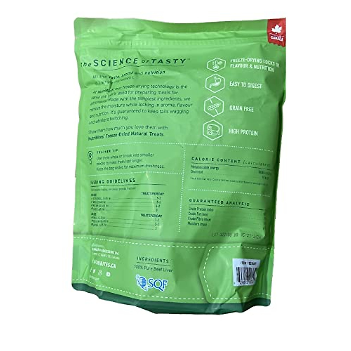 Nutri Bites (Value Pack) Beef Liver Pets Treats Freeze Dried Premium Quality Single Ingredients High Protein 17.6 OZ for Dogs and Cats