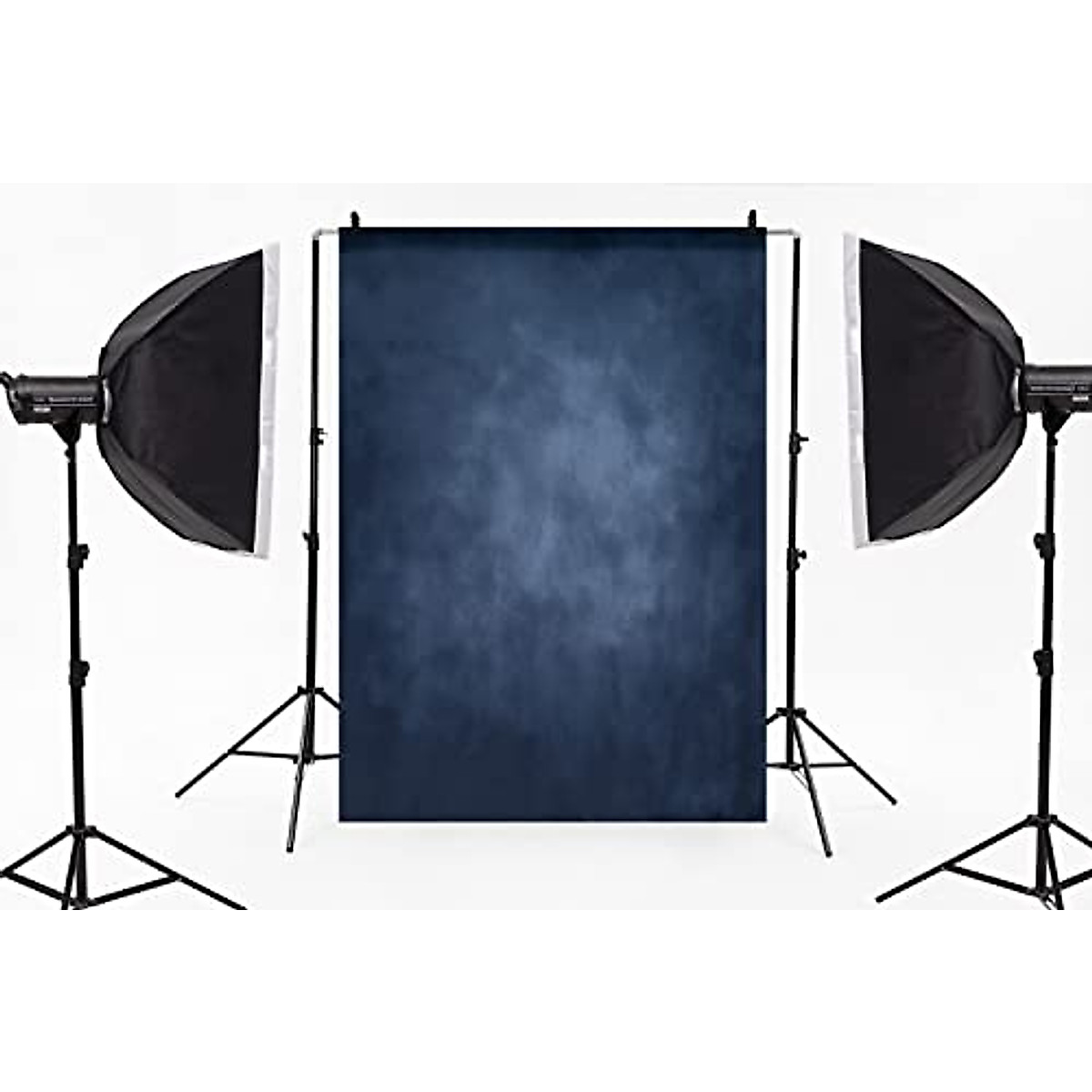 Kate 5x7ft Dark Blue Abstract Backdrops Microfiber Dark Blue Portrait Background for Photoshoot, for Photography, for Birthday