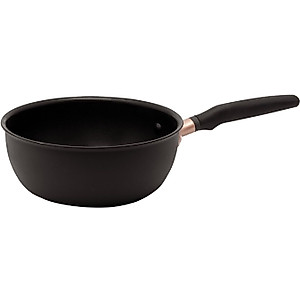 Meyer Accent Series Hard Anodized Nonstick Sauce Pan/Saucepan/Saucier, 3 Quart, Matte Black