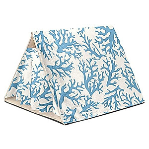 RATGDN Small Pet Hideout Blue Coral Hamster House Guinea Pig Playhouse for Dwarf Rabbits Hedgehogs Chinchillas