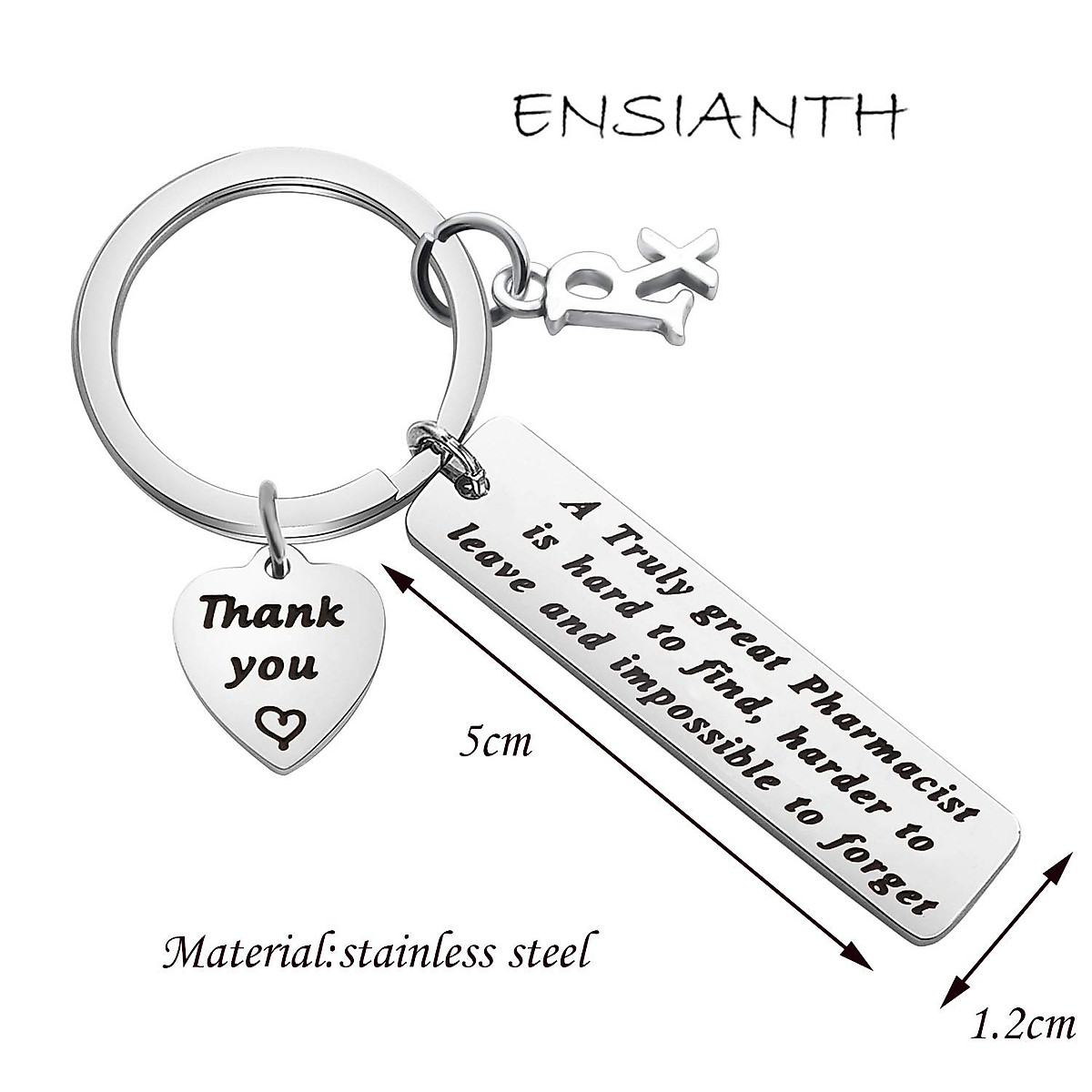 ENSIANTH Pharmacist keychain A Truly Great Pharmacist is Hard to Find Keychin Pharmacist Appreciation Gift Pharmacist Graduation Gift (Pharmacist Keychain)