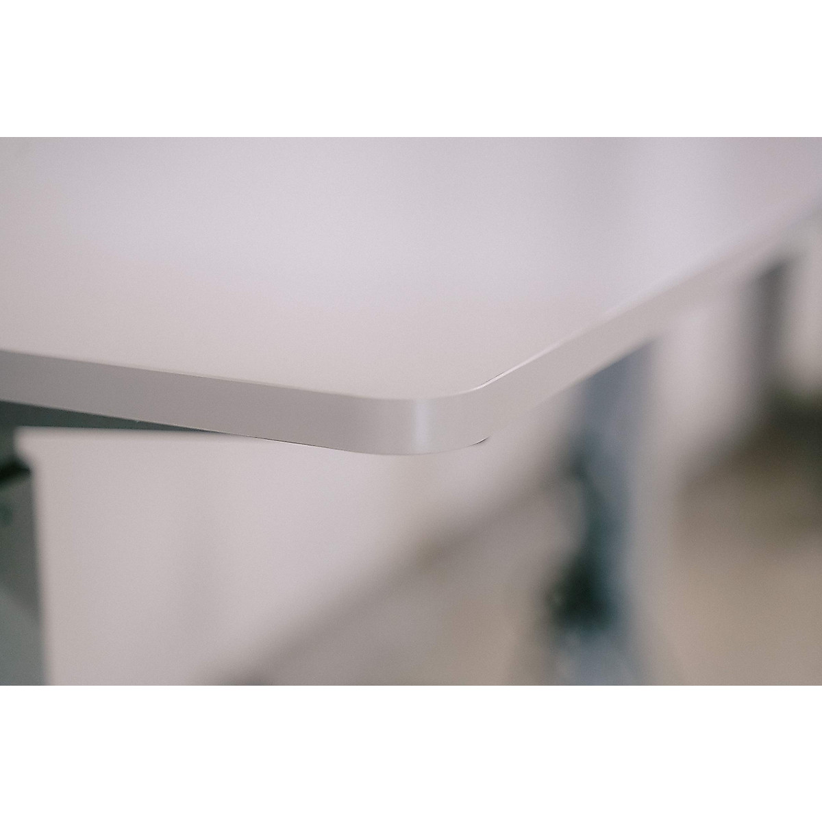 ErgoMax Rectangular Chipboard Tabletop for Standard and Height Adjustable Home and Office Desk Frames, 47.2 Inch Long, Gray