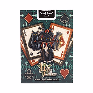 Bicycle Cats Playing Cards Designed by Lisa Parker, Black