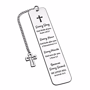 Christian Gifts for Women Men Bible Verse Bookmarks for Book Lovers Religious Gifts for Women Friends Inspirational Gifts for Women Stocking Stuffers for Teens Baptism Gifts for Boys Girls Kids