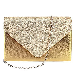 U Scinan Ladies Sparkly Purse Evening Clutch Bags Wedding Prom Party Envelope Crossbody Handbag