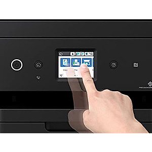 Epson Workforce WF-2860 All-in-One Wireless Color Inkjet Printer - Print Scan Copy Fax - Ethernet, NFC, 2.4" Touchscreen, 14 ppm, 4800 x 1200 dpi, Auto 2-Sided Printing, 30-Sheet ADF, Voice Activated