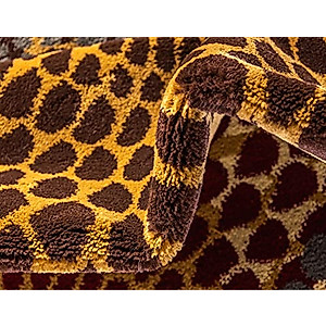 Unique Loom Barista Collection Modern, Abstract, Geometric, Circles, Urban, Rustic, Warm Colors Area Rug, 9 ft x 12 ft, Beige/Burgundy