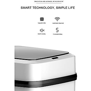 WPYYI Automatic Touchless Trash Can Smart Sensor Large Automatic Dustbin Home Intelligent Kitchen Rubbish Bins with Lid