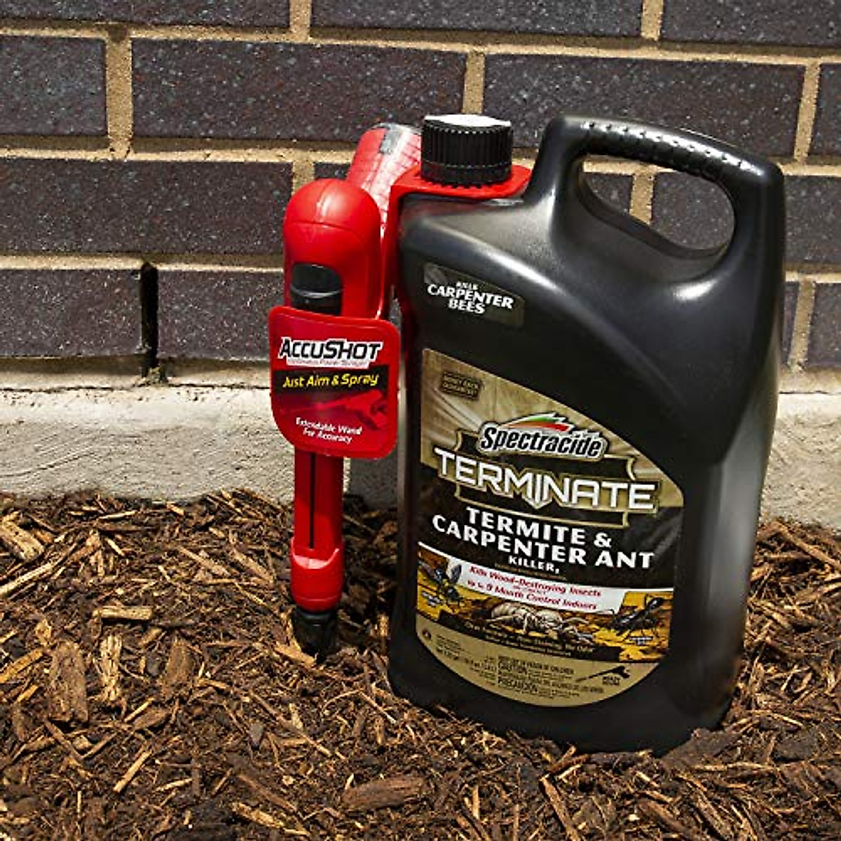 Spectracide Terminate Termite & Carpenter Ant Killer, Localized Control Termite Spray, Kills Wood-Destroying Insects , 1.33 Gallon (RTU Spray)