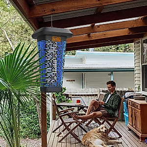 BLACK+DECKER Bug Zapper & Fly Trap-Mosquito Repellent- Gnat Killer Indoor & Outdoor Electric UV Bug Catcher for Insects- 2 Acre Coverage for Home, Deck, Garden, Patio Commercial Strength