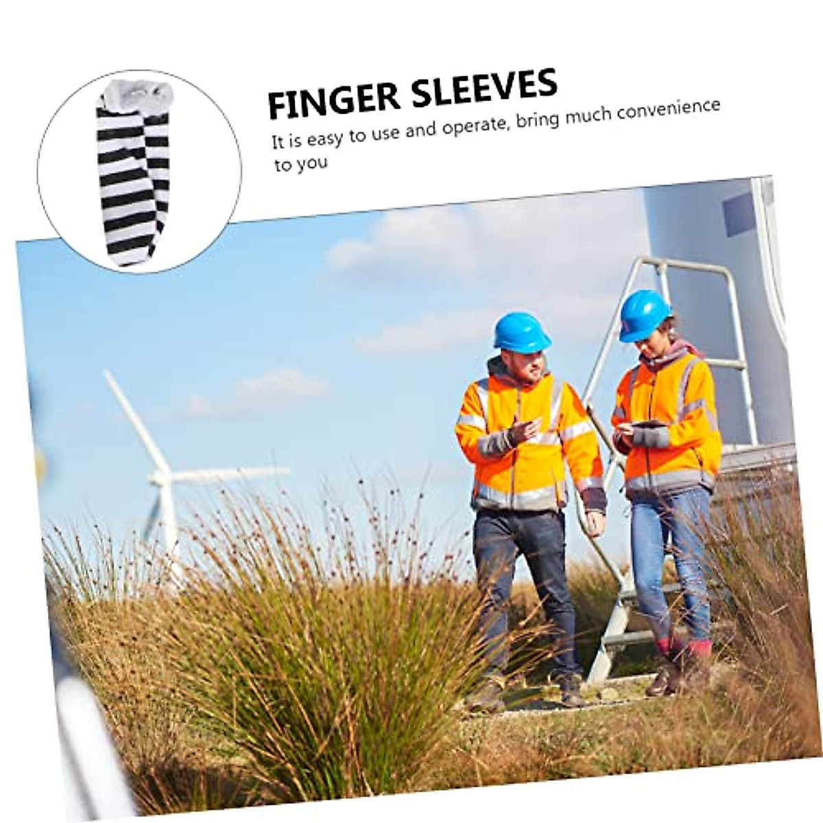 Lurrose 50pcs Cots for Adults Moisturizing Hand Gloves Latex Gloves Sewing Finger Guards Moisturizing Thumb Cover Cotton Finger Cots Protector Protective Case Crib Breathable Finger Gloves