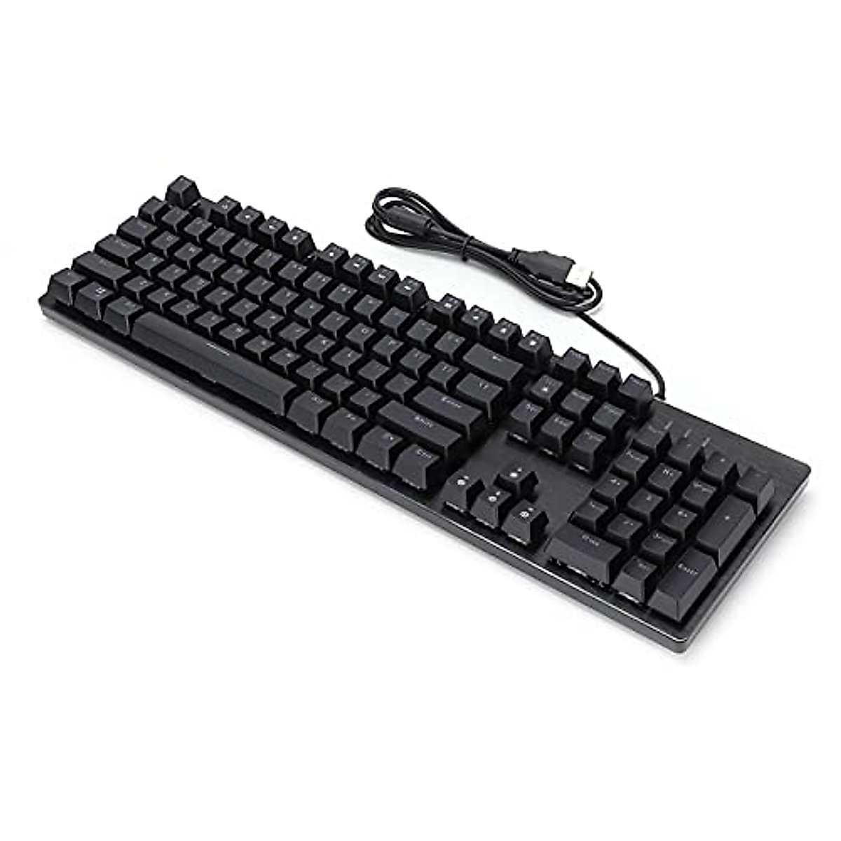 ciciglow 104 Keys USB Gaming Keyboard, Wired Gaming Keyboards with RGB Backlit, Mechanical Keyboard with Multiple Key for PC Gamers Laptop Desktop Work