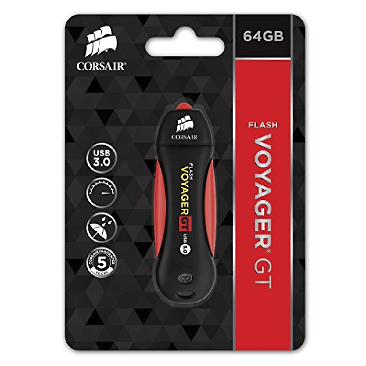Corsair CMFVYGT3C-64GB Flash Voyager USB 3.0 64GB Flash Drive